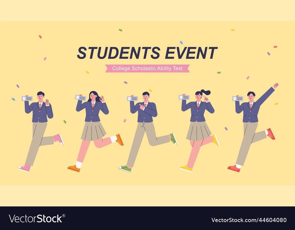 South korea college scholastic ability test Vector Image South korea college scholastic ability test Vector Image