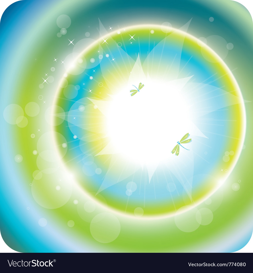 Spring sunlight Royalty Free Vector Image - VectorStock