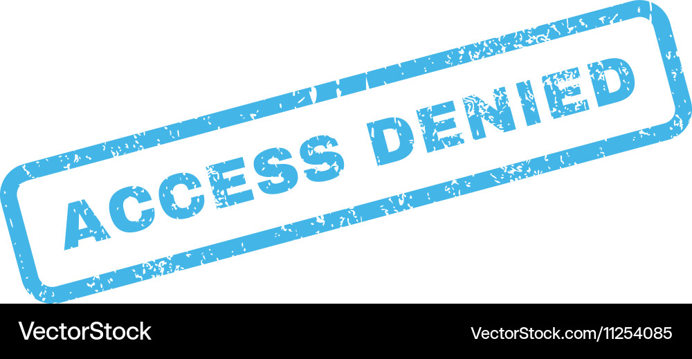 Access denied text rubber stamp Royalty Free Vector Image