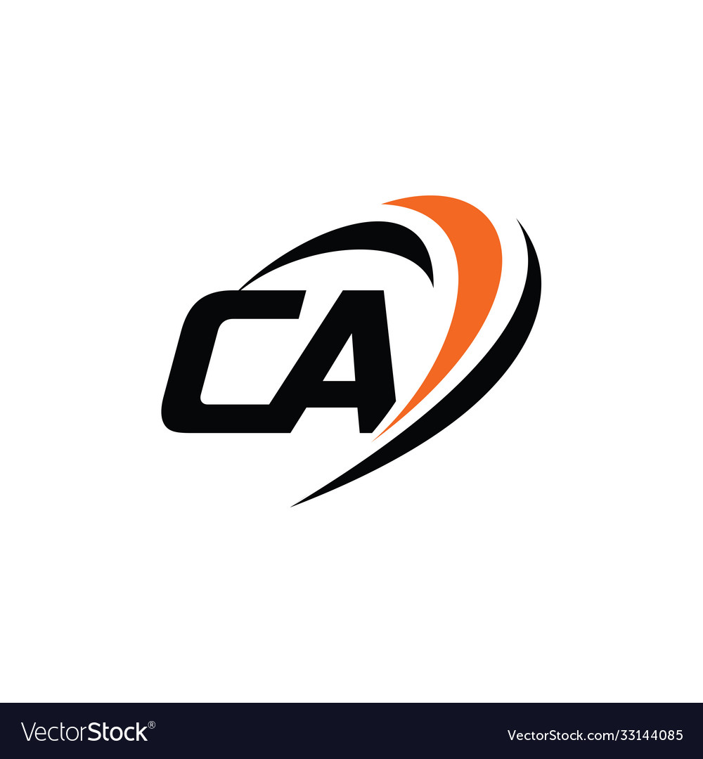 Ca monogram logo Royalty Free Vector Image - VectorStock
