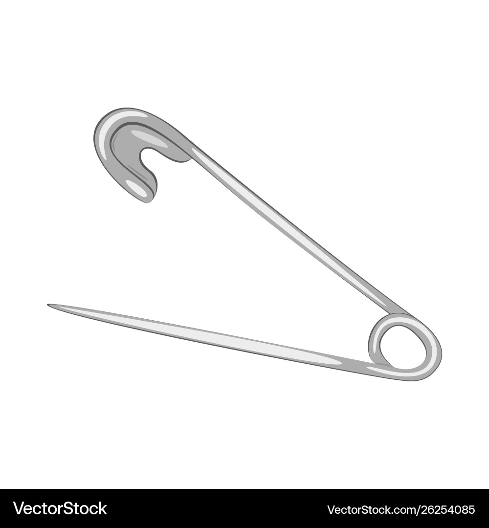 Design pin and safety logo set Royalty Free Vector Image