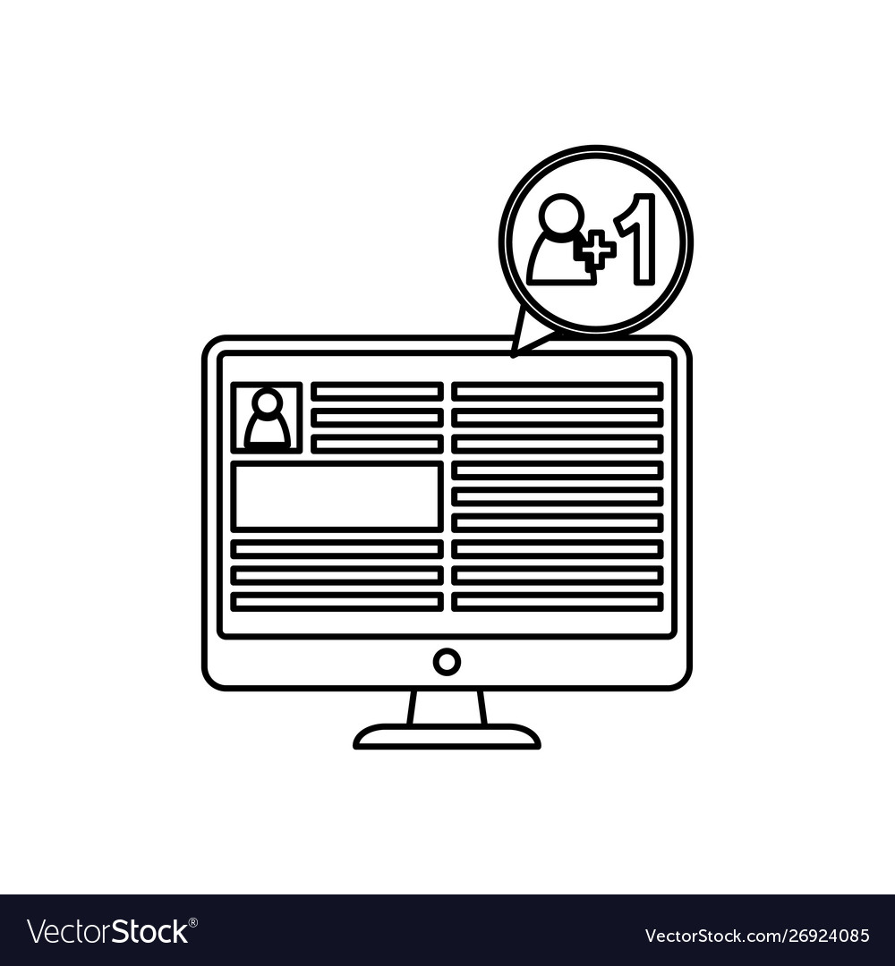 Isolated computer design Royalty Free Vector Image