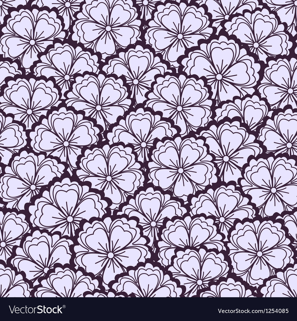 Spring flower pattern Royalty Free Vector Image