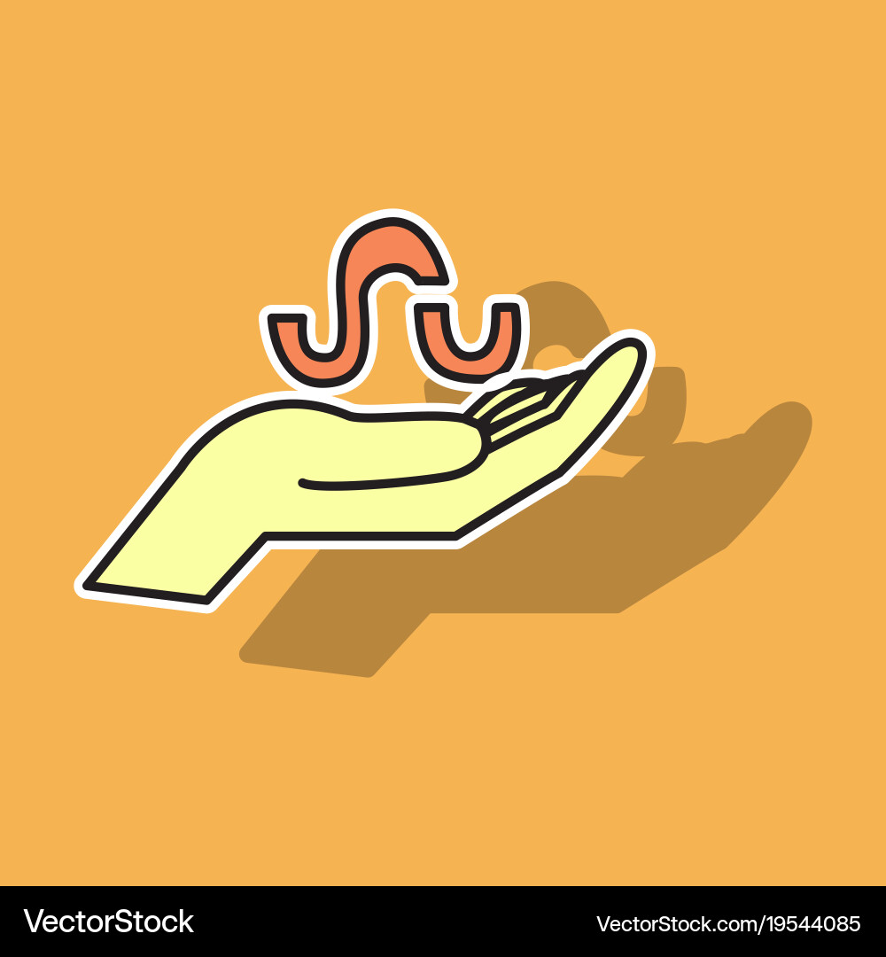 Stumbleupon color glossy icon realistic logo Vector Image