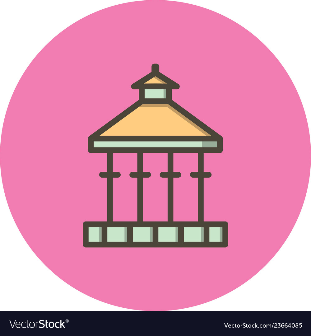 Veranda icon Royalty Free Vector Image - VectorStock