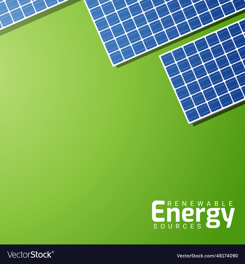 Design about solar panel energy renewable Vector Image