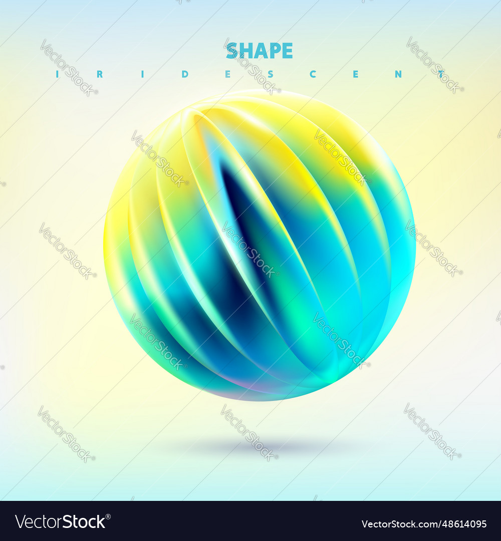 Colored 3d sphere Royalty Free Vector Image - VectorStock