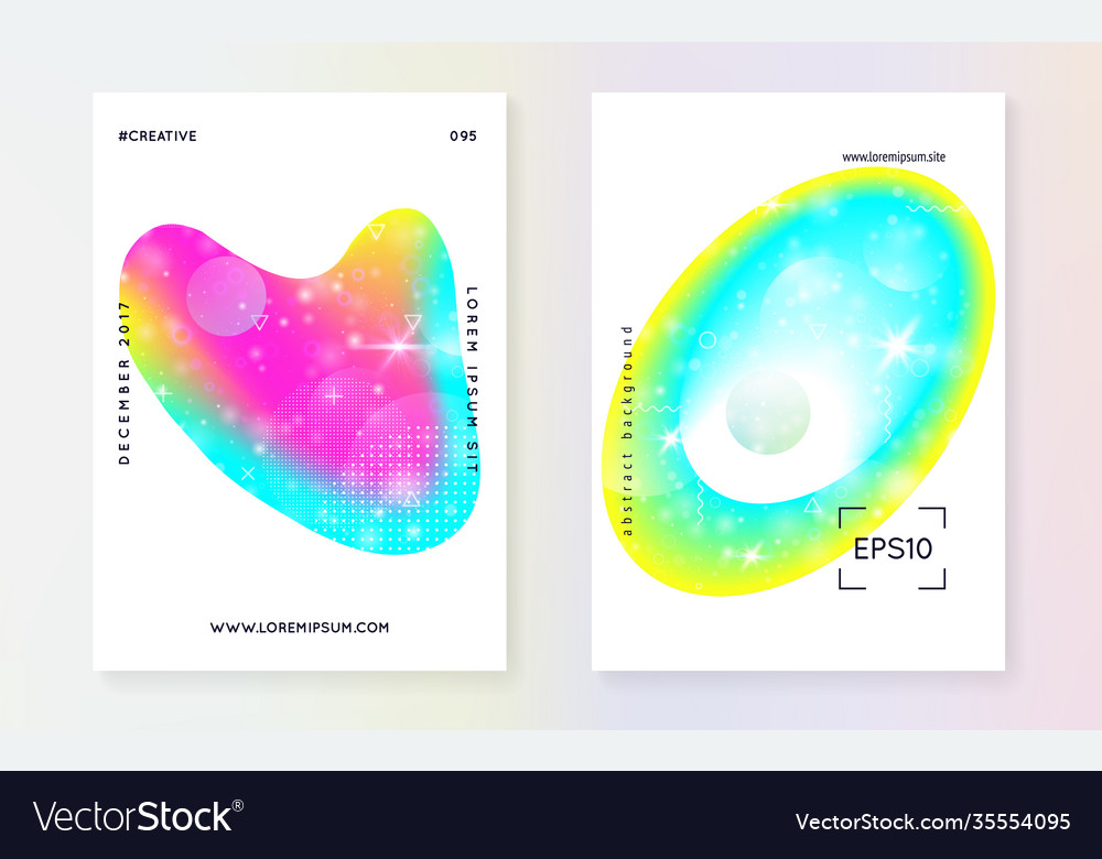 Fluid shape with dynamic elements Royalty Free Vector Image