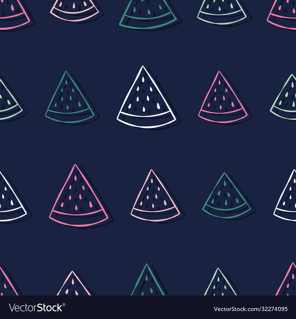 Fun hand drawn summer seamless pattern with water Vector Image