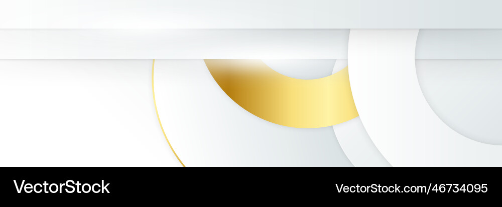 Modern minimal and clean white gold background Vector Image