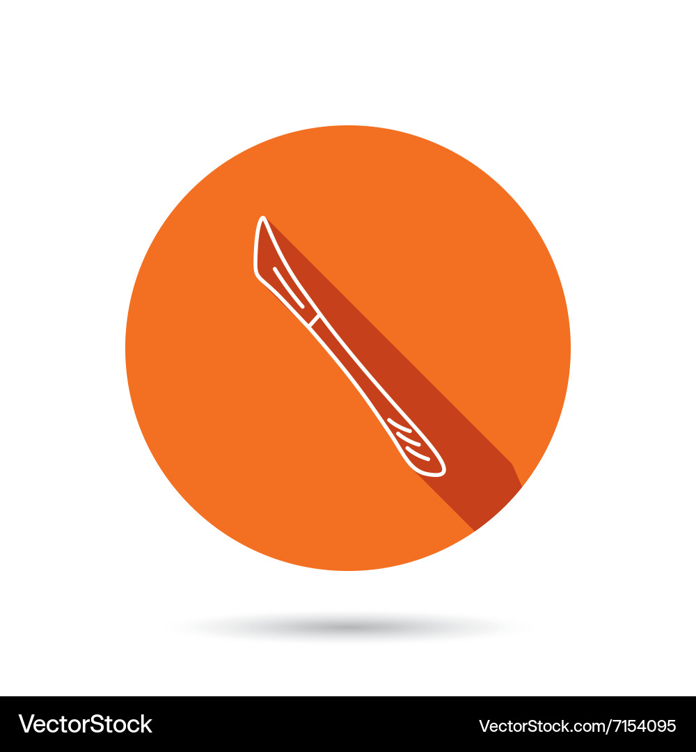 Scalpel icon surgeon tool sign Royalty Free Vector Image