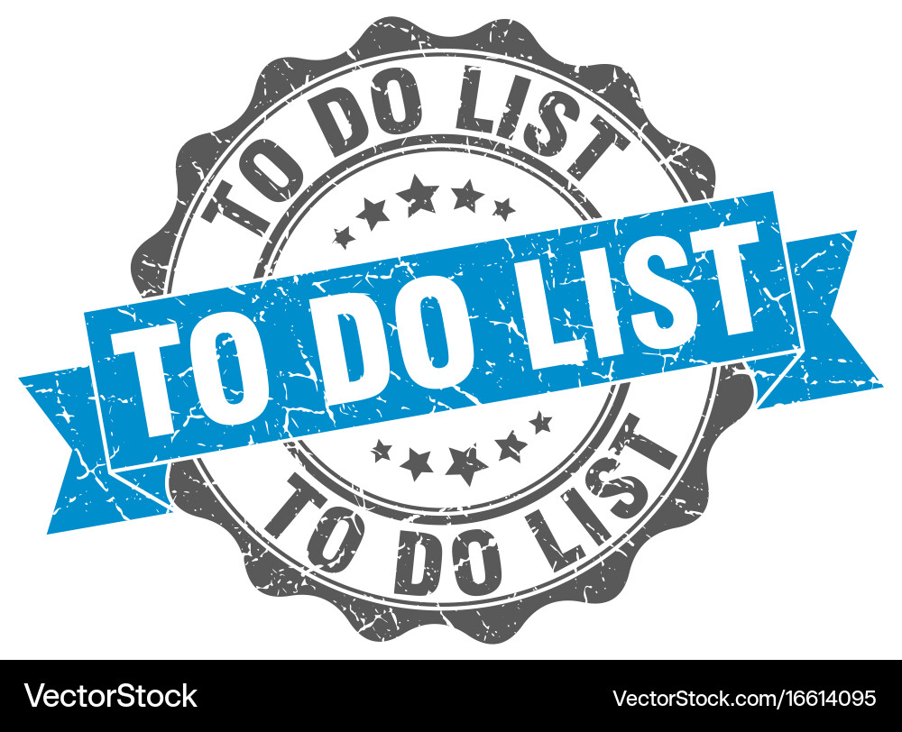 To do list stamp sign seal Royalty Free Vector Image