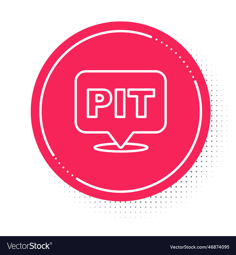 White line pit stop icon isolated on Royalty Free Vector White line pit stop icon isolated on Royalty Free Vector