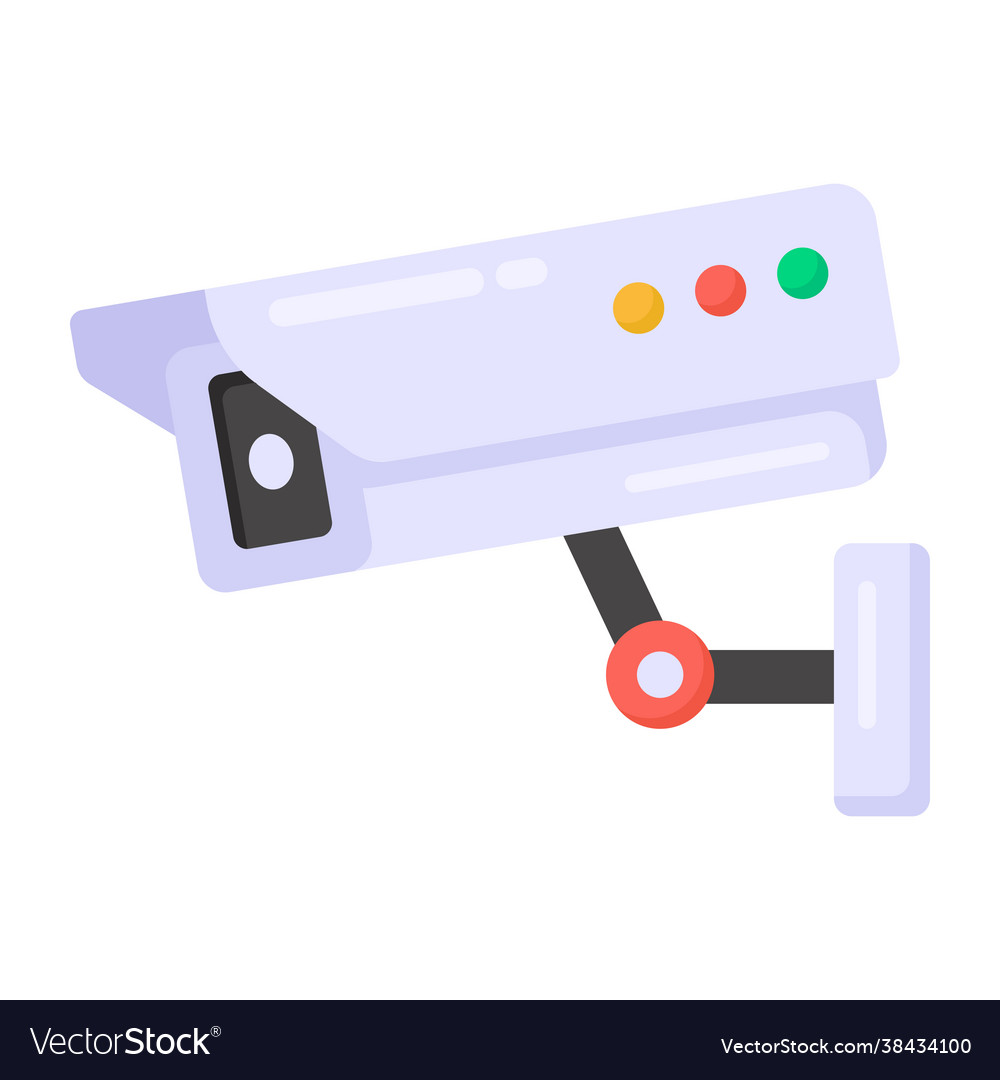 Basic cctv camera Royalty Free Vector Image - VectorStock