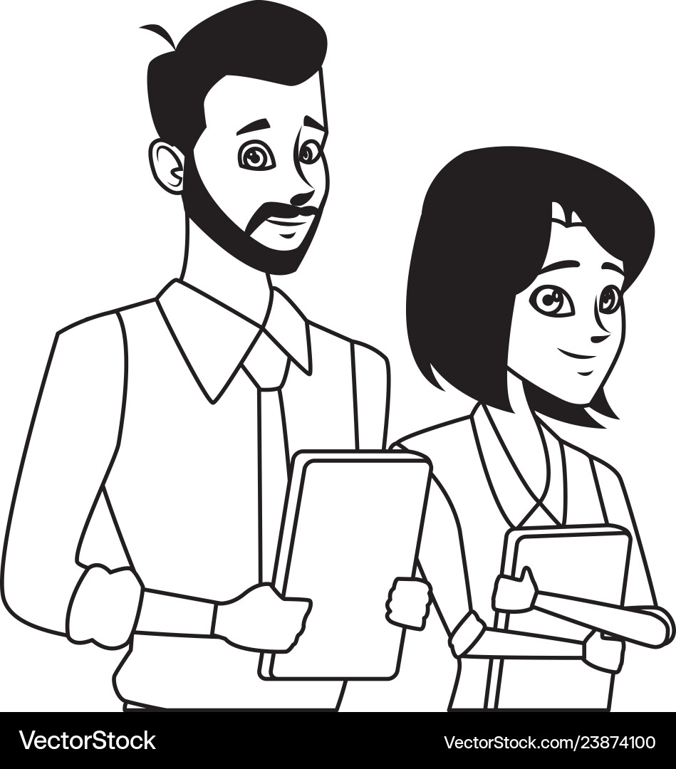 Business team coworker Royalty Free Vector Image