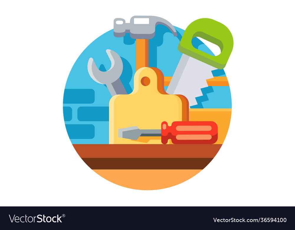 Essential tools for fixing Royalty Free Vector Image