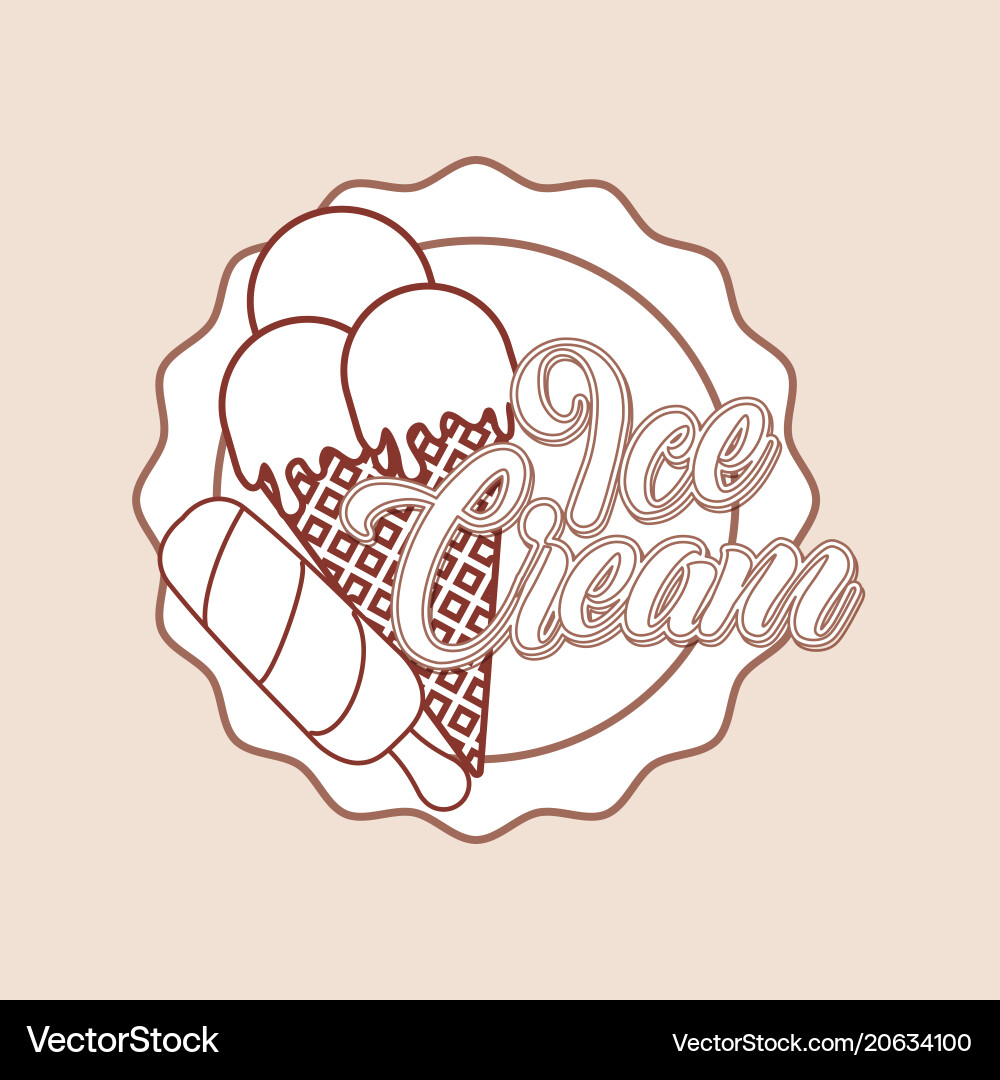 Ice cream design Royalty Free Vector Image - VectorStock