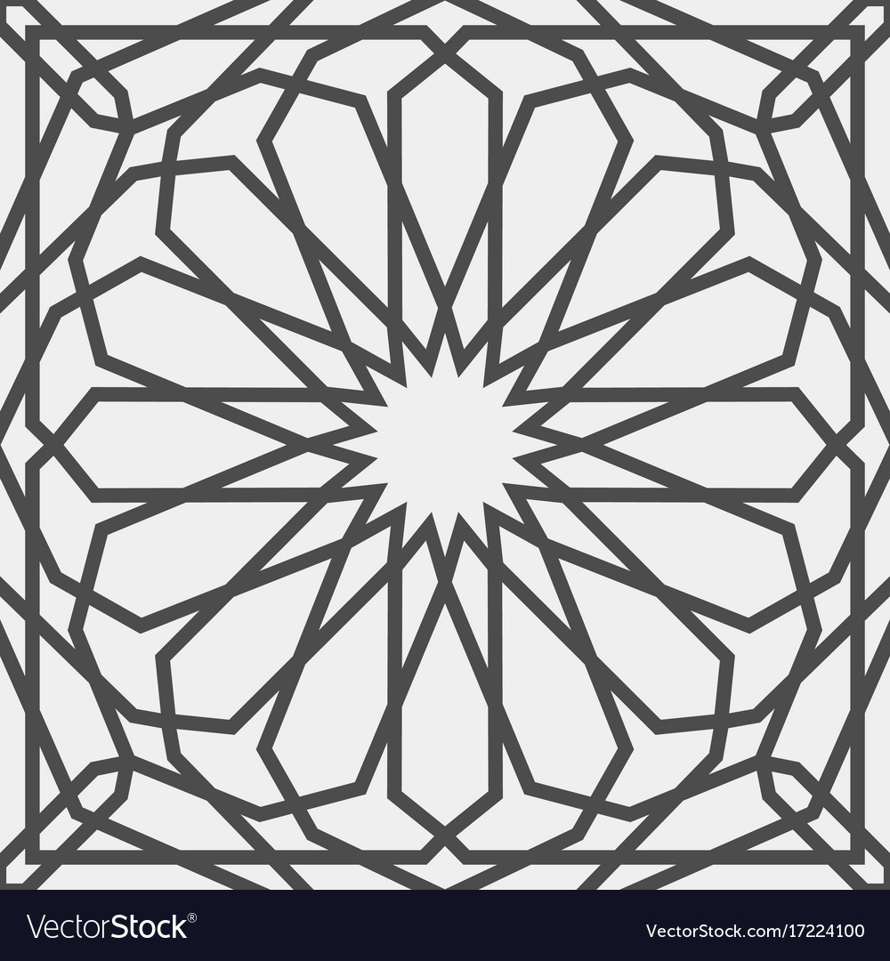 Islamic pattern seamless arabic geometric Vector Image Islamic pattern seamless arabic geometric Vector Image