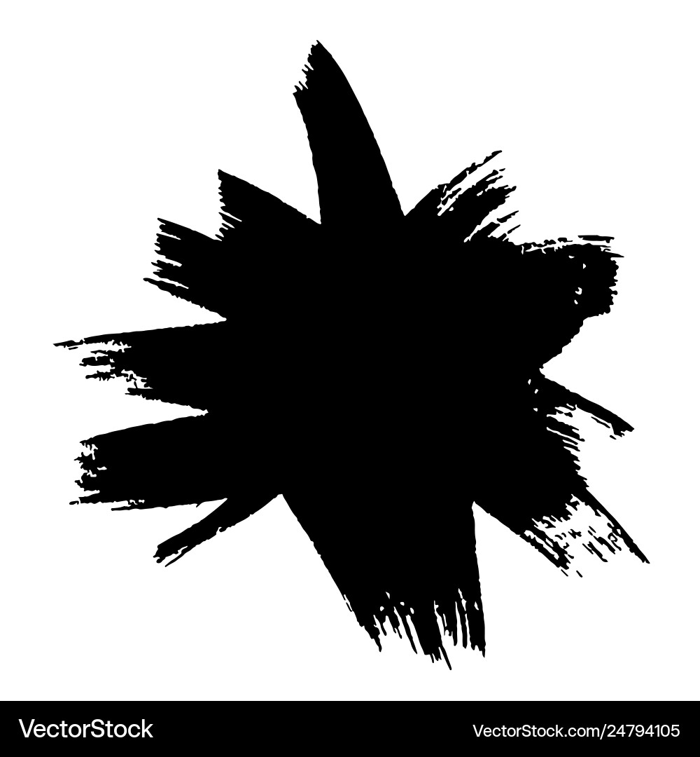 Abstract hand drawn ink dry brush banner Vector Image
