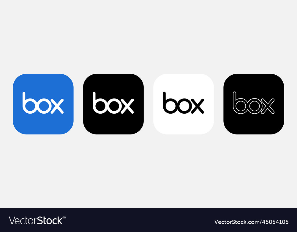 App icon box storage Royalty Free Vector Image