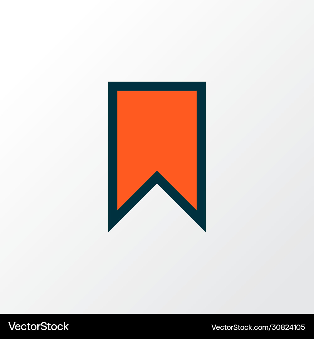 Bookmark icon colored line symbol premium quality Vector Image