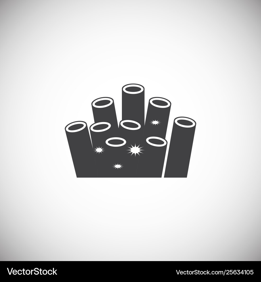 Coral icon on background for graphic and web Vector Image