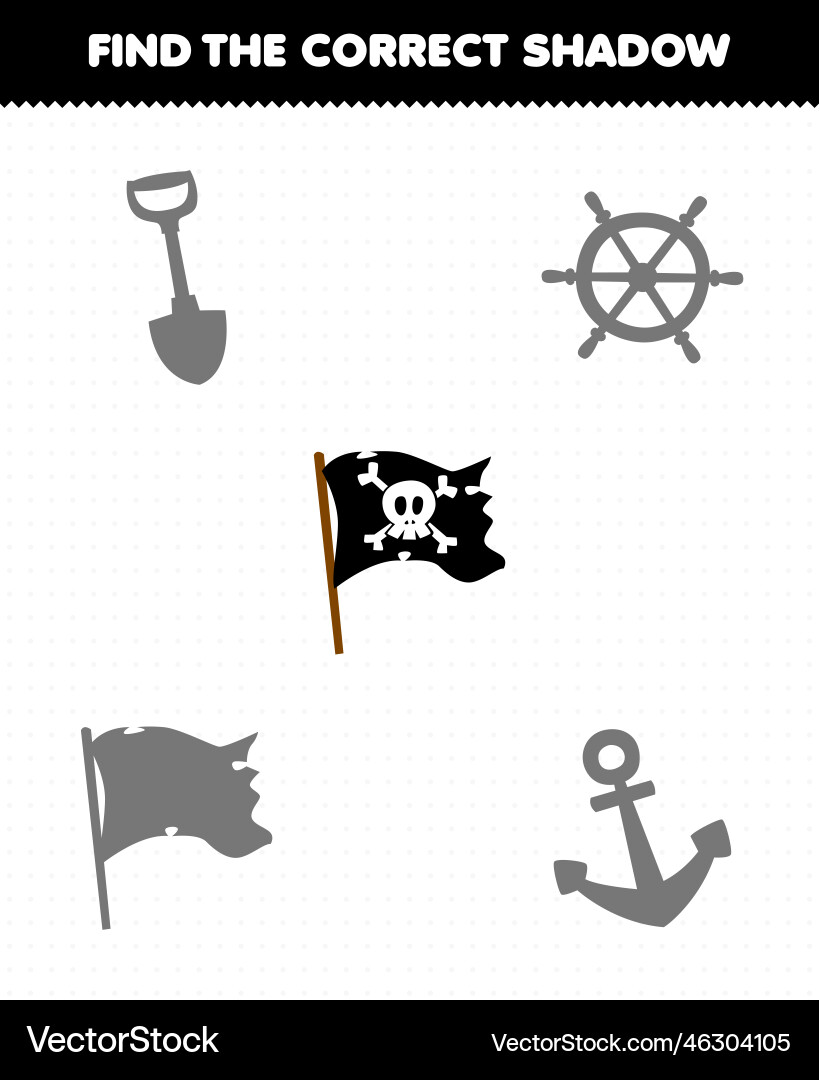 Education game for children find the correct Vector Image
