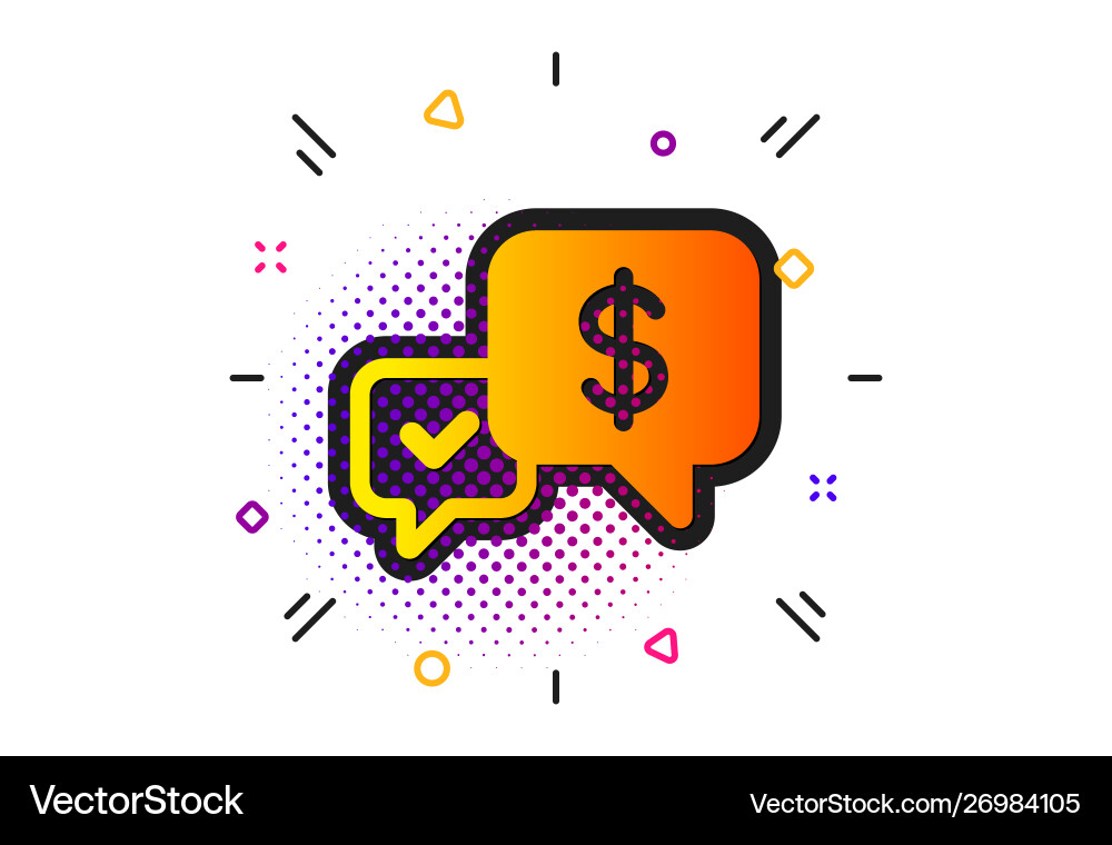 Payment receive icon dollar exchange sign Vector Image