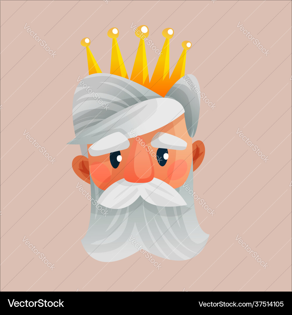Royal character cartoon Royalty Free Vector Image