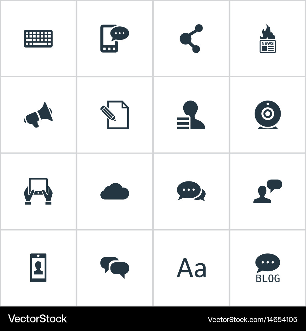 Set of simple user icons Royalty Free Vector Image