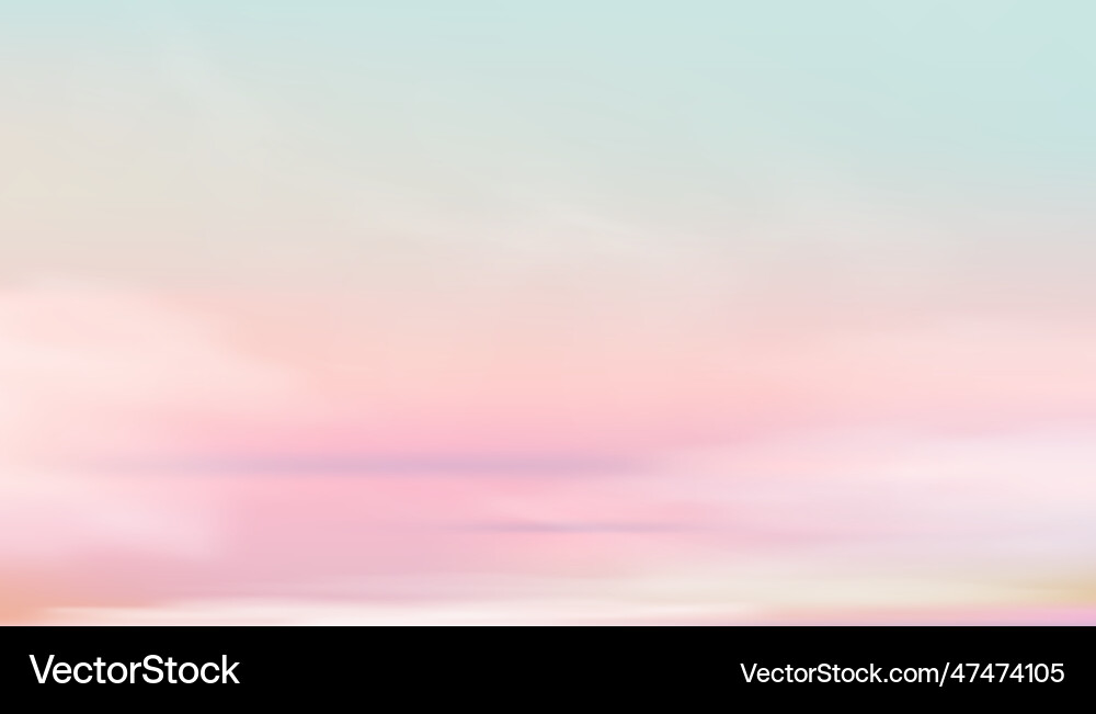 Sunset sky backgroundsunrise with soft pink Vector Image