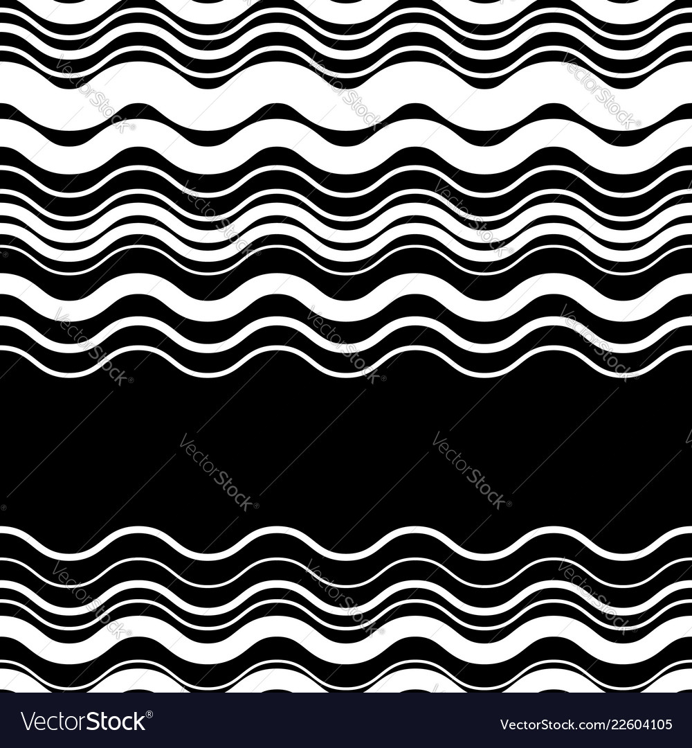Wavy zig-zag horizontal parallel lines abstract Vector Image