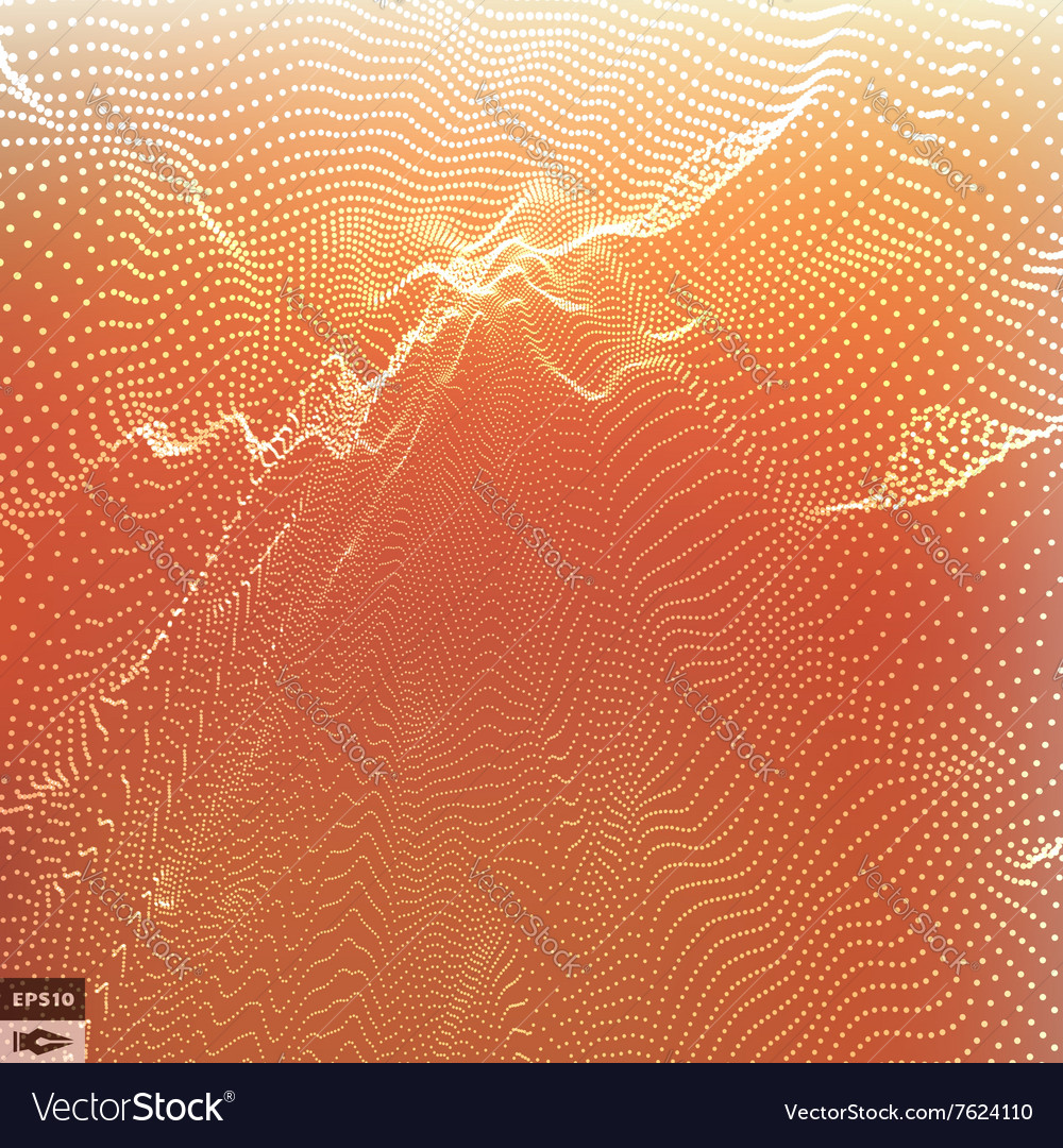 Grid background 3d technology Royalty Free Vector Image