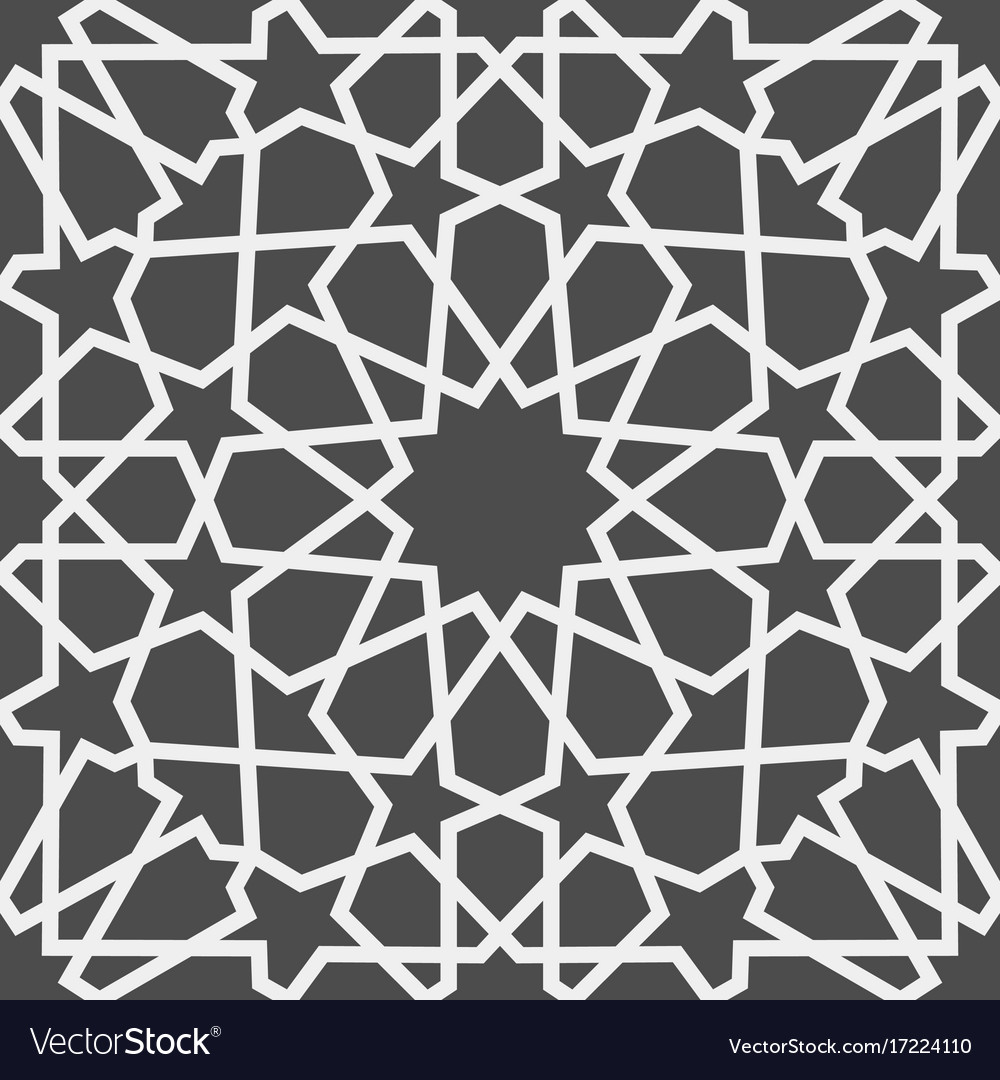 Islamic pattern seamless arabic geometric Vector Image
