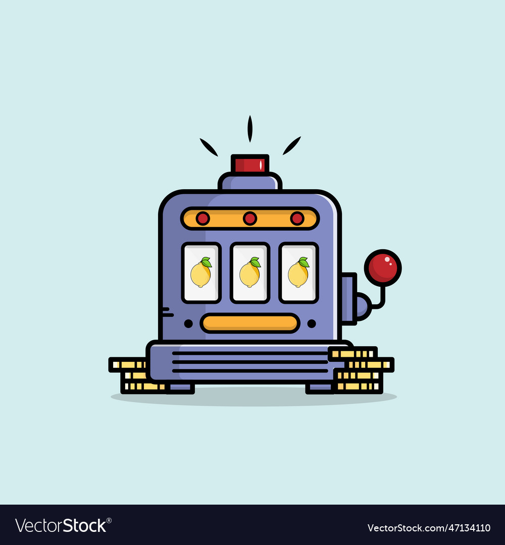 Jackpot machine Royalty Free Vector Image - VectorStock