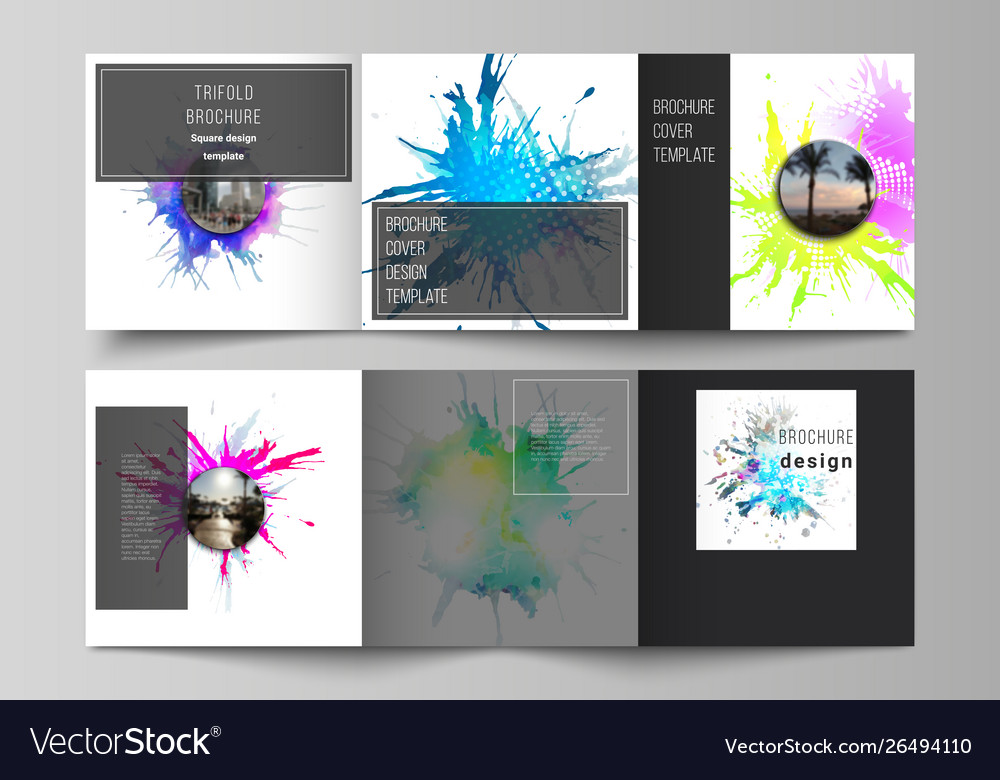 Minimal editable layout square Royalty Free Vector Image