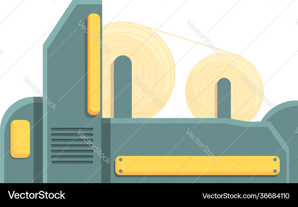 Paper production icon cartoon style Royalty Free Vector
