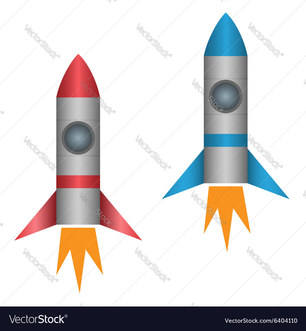 Rocket set Royalty Free Vector Image - VectorStock