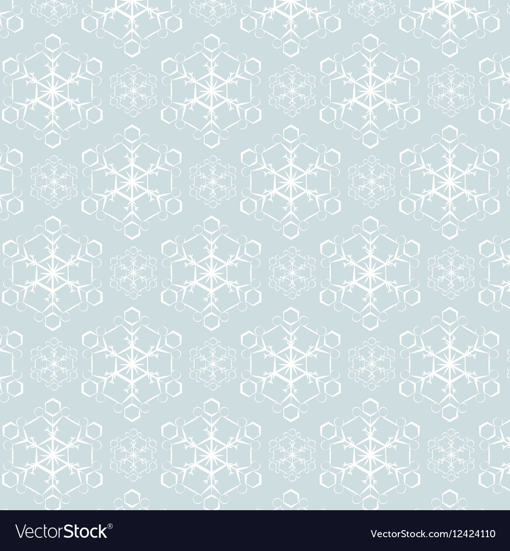 Snowflake pattern background Royalty Free Vector Image