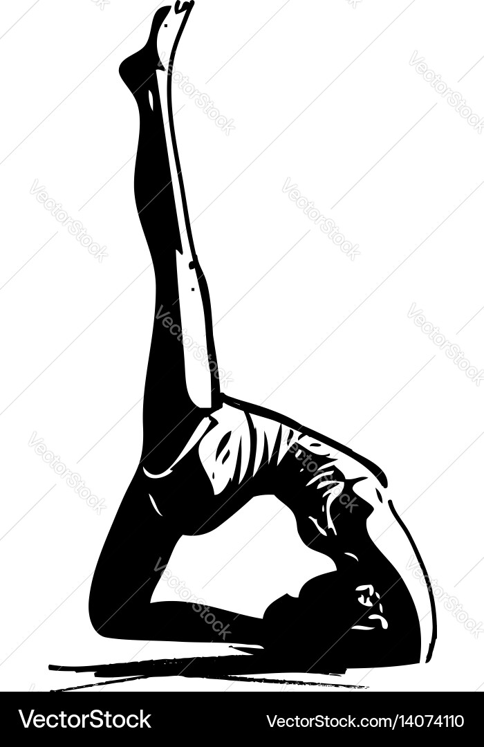 Yoga woman Royalty Free Vector Image - VectorStock