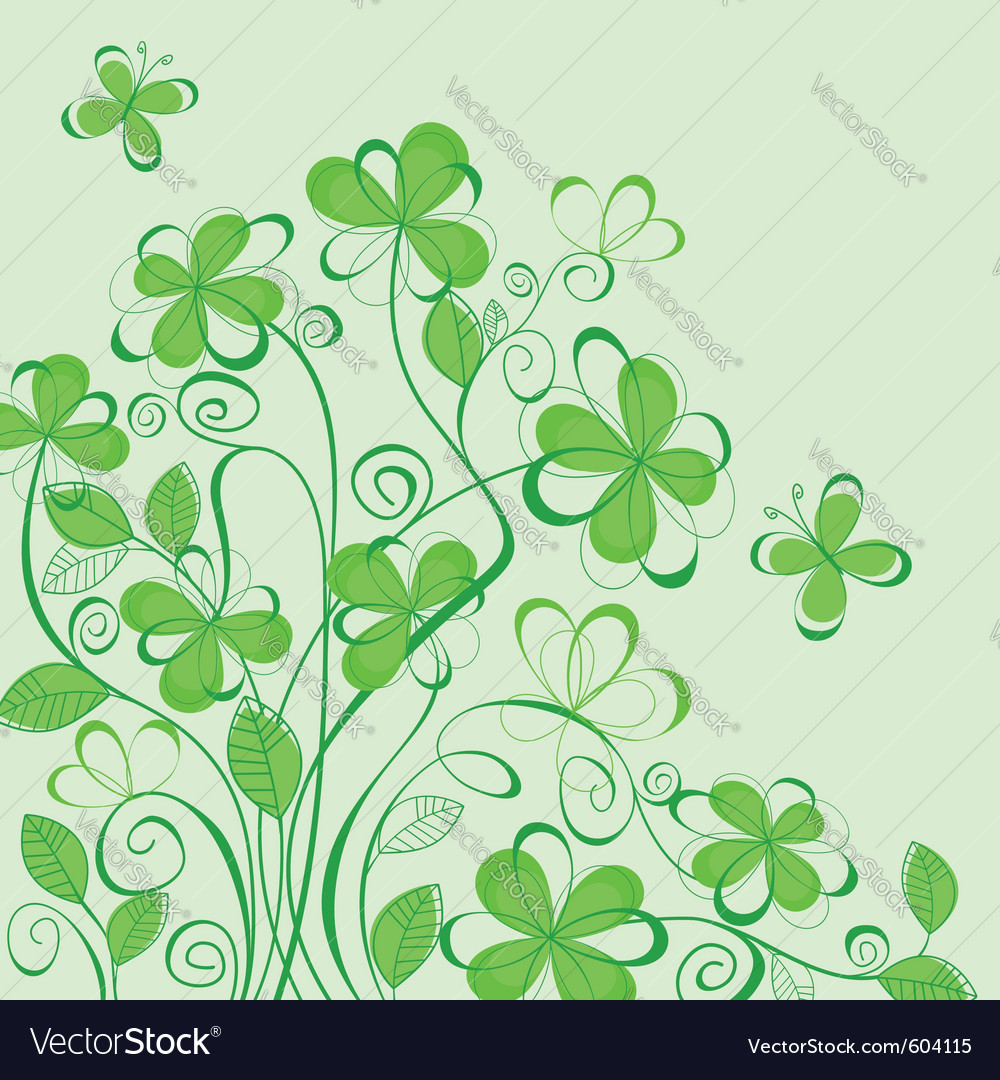 Abstract green spring Royalty Free Vector Image