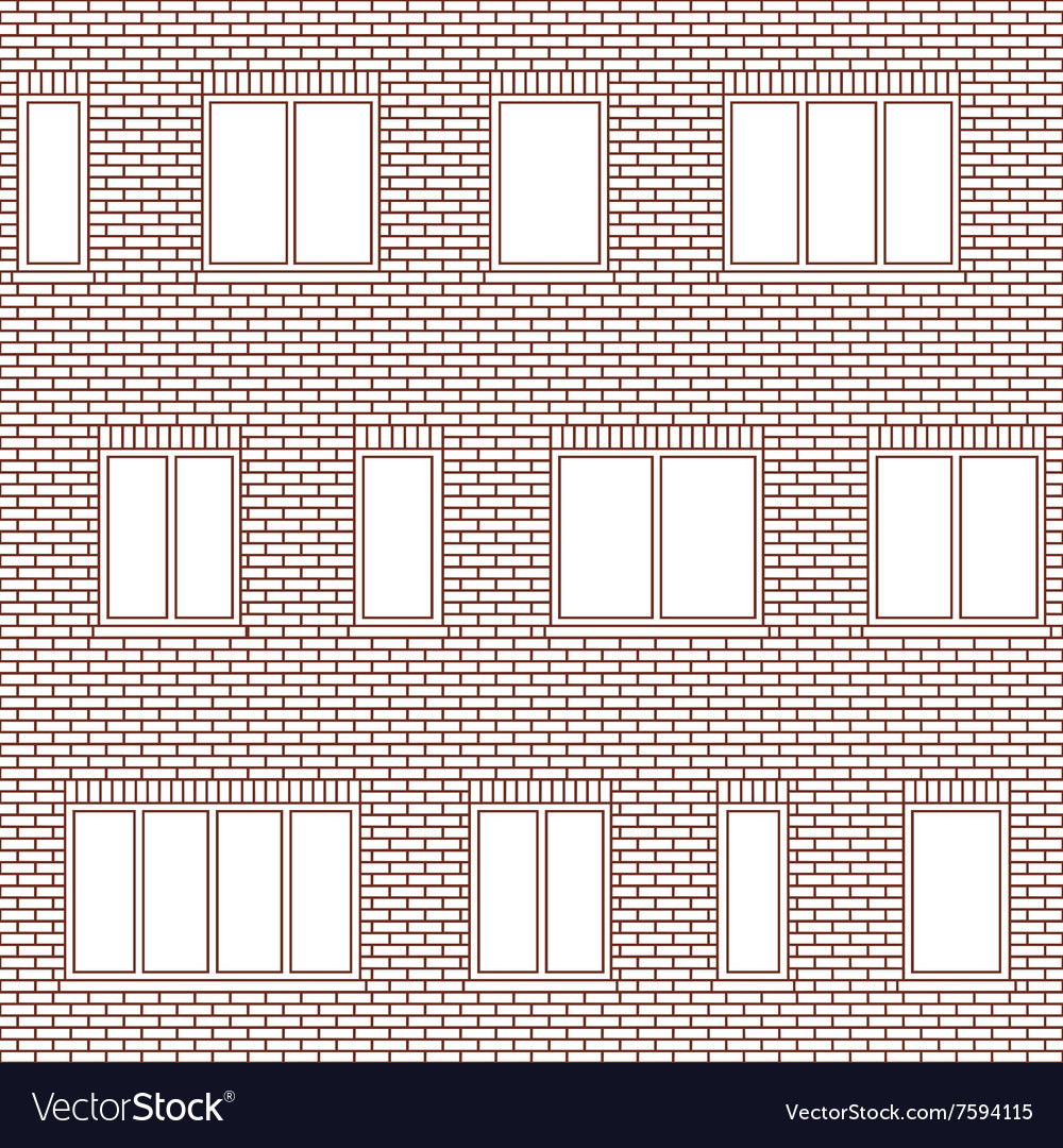Brick facade pattern 1 Royalty Free Vector Image
