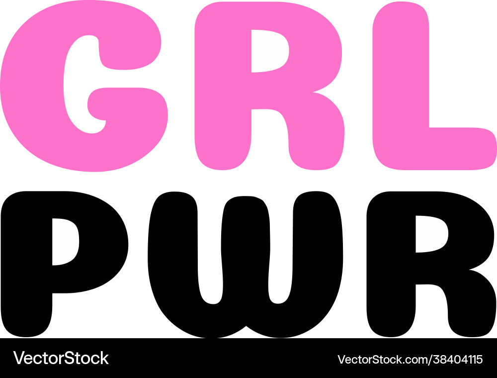 Girl power sign Royalty Free Vector Image - VectorStock