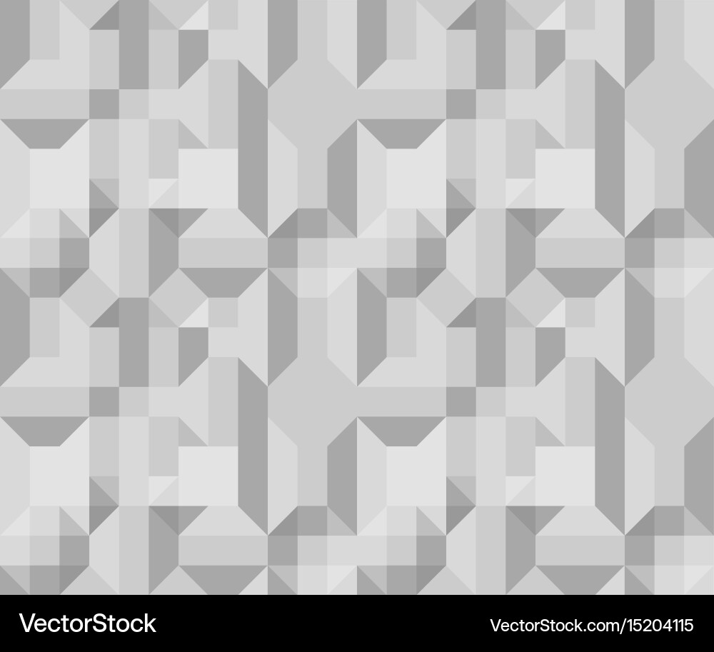 Seamless geometry volume pattern Royalty Free Vector Image