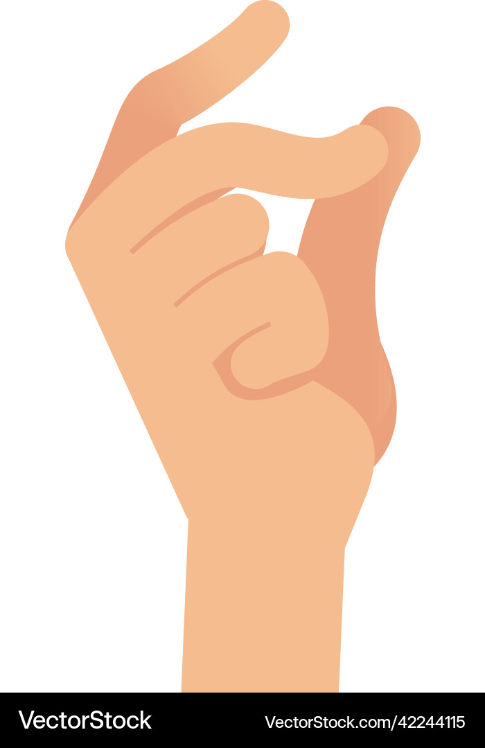 Snapping fingers signal hand gesture check Vector Image