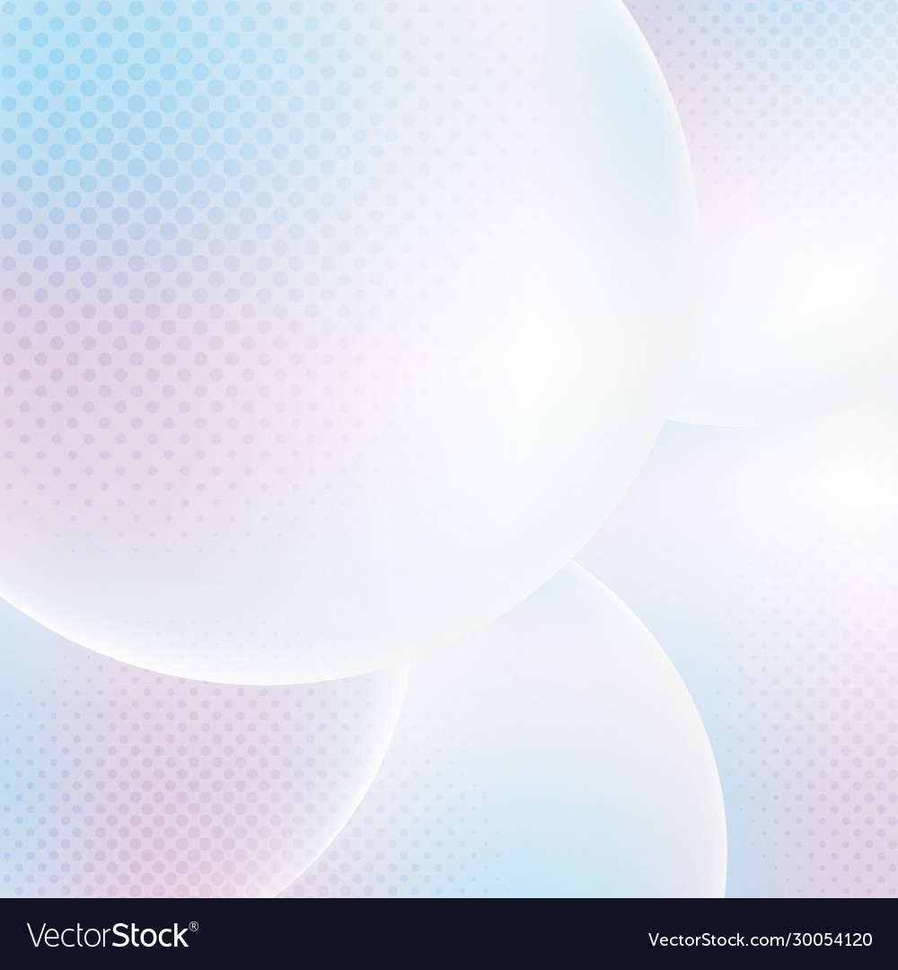 Abstract soft gradient color bubble pattern Vector Image