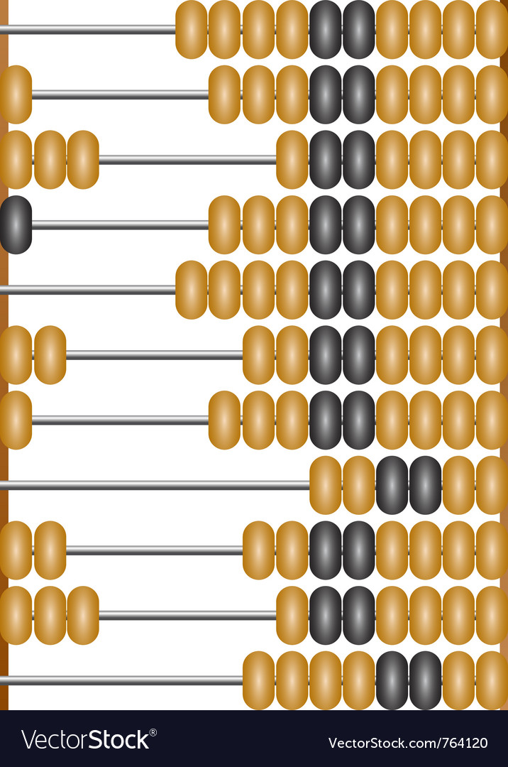 Accounting Abacus Royalty Free Vector Image Vectorstock