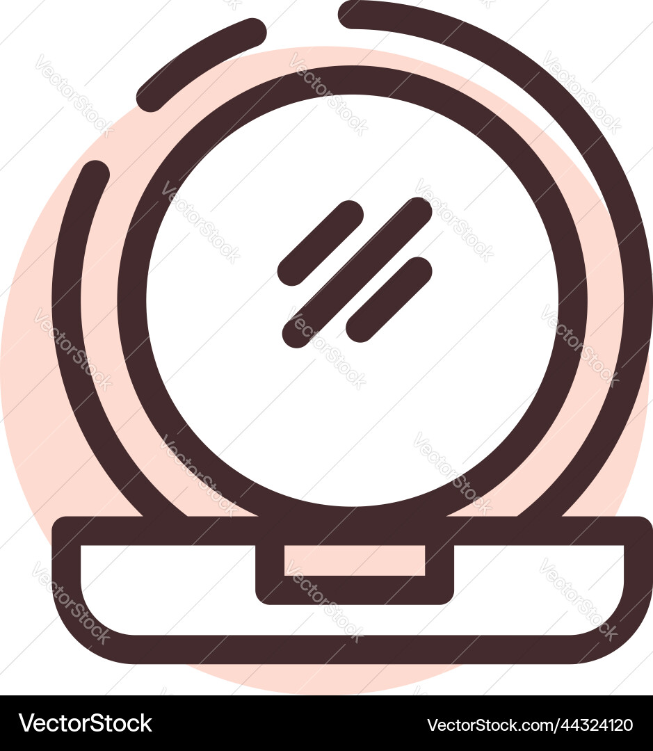 Cosmetic face powder on a white background Vector Image
