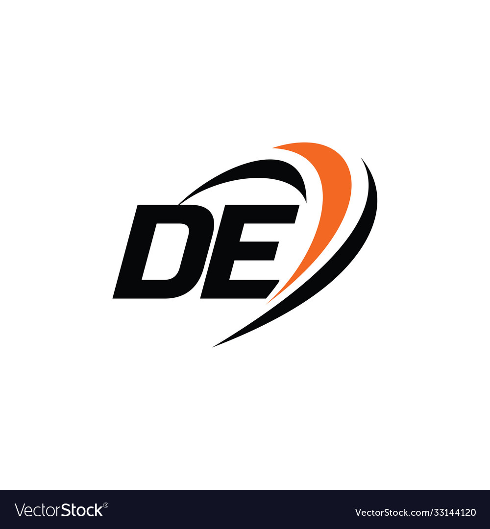 De monogram logo Royalty Free Vector Image VectorStock
