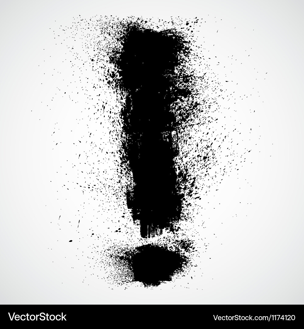 Grunge letter - alphabet symbol design Royalty Free Vector